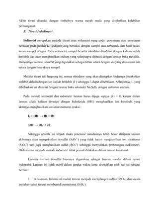 Tugas papper larutan standar | PDF