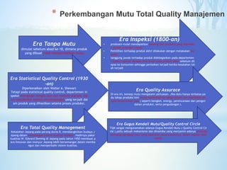 sejarah total quality management | PPTX