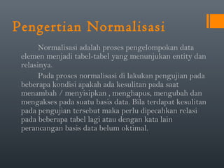 Teknik Normalisasi | PPT