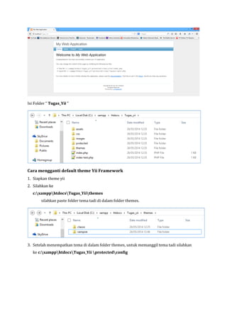 TUGAS_PBW_YIIFRAMEWORK | PDF