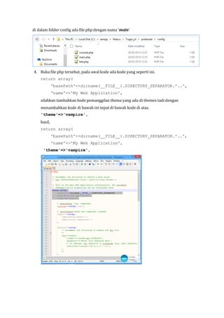 TUGAS_PBW_YIIFRAMEWORK | PDF