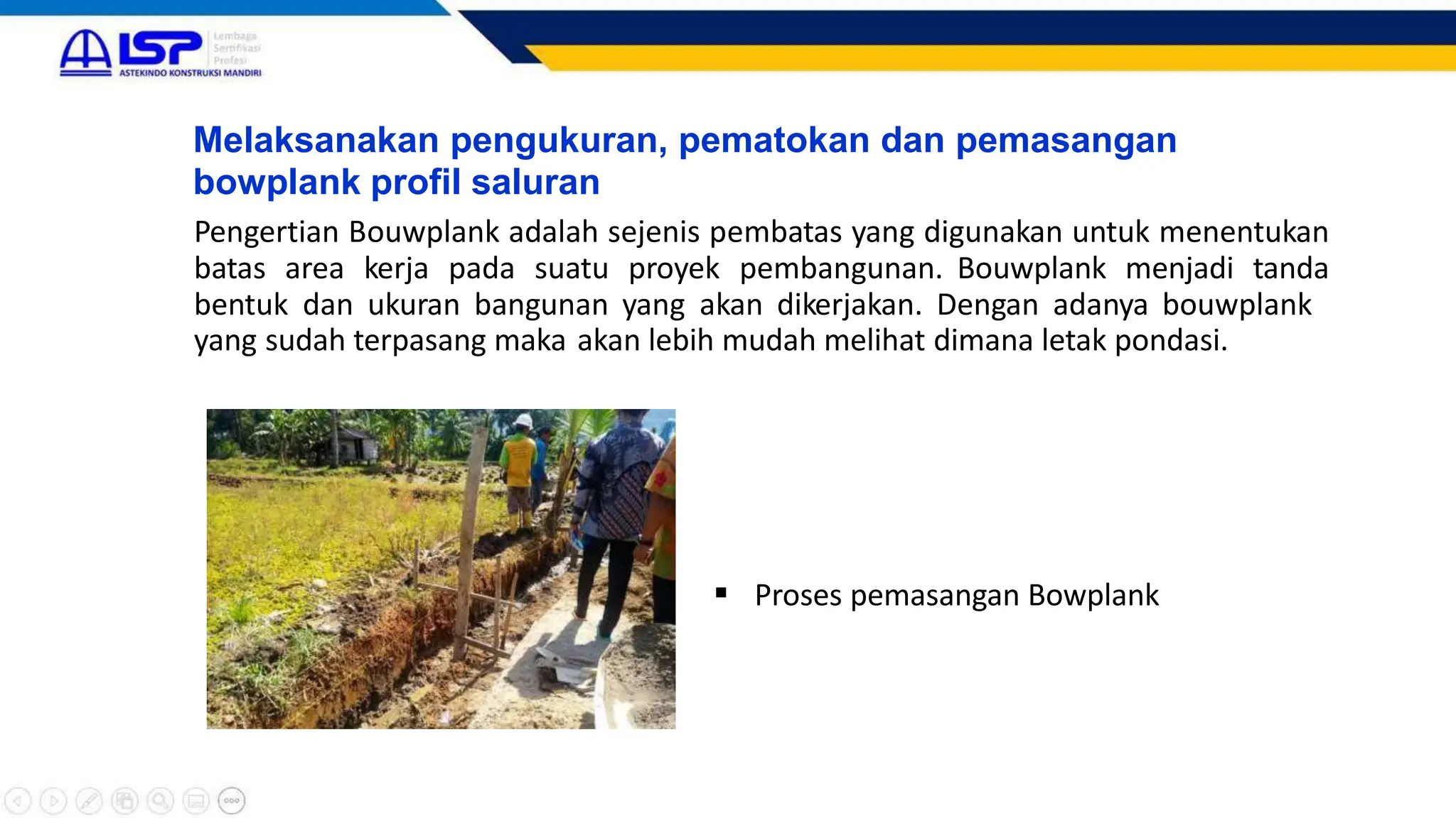 tugas pelaksana lapangan pekerjaan saluran irigasi | PPTX