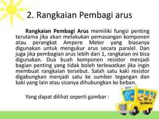 pembagi tegangan dan arus | PPTX