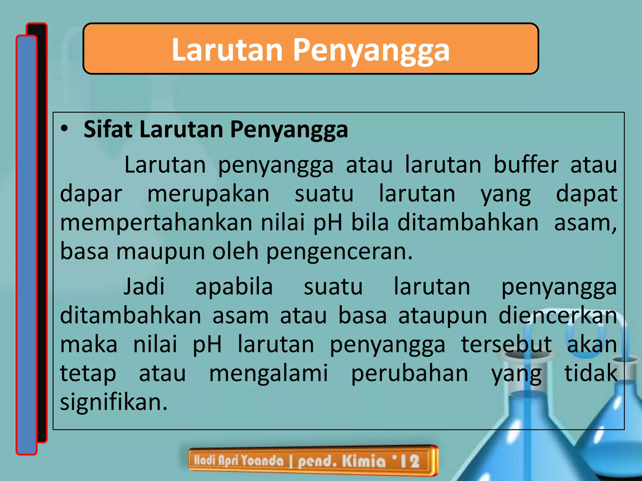 Larutan Penyangga Basa | PPTX