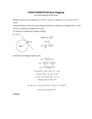 Tugas pembuktian | DOCX