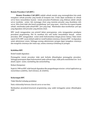 Tugas pemogrman 3_tentang RPC,SOAP DAN REST | PDF
