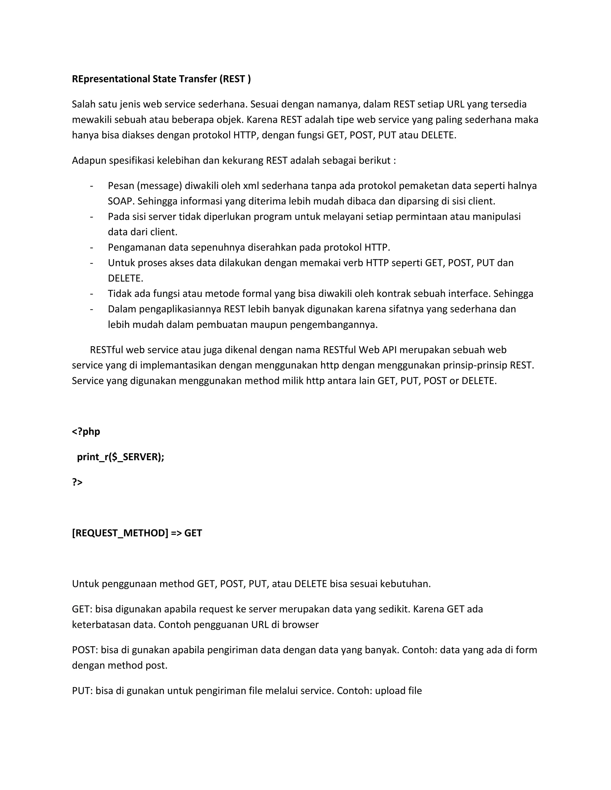 Tugas pemrograman3 rpc,soap,rest_1100631020 | PDF