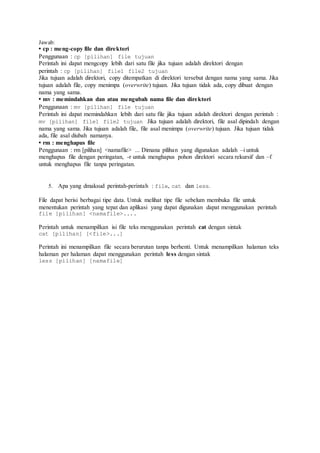 Tugas pengantar sistem unix | PDF