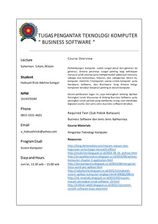 Tugas pengantar teknologi komputer | PDF