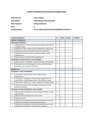 Tugas penilaian pembelajaran | DOCX
