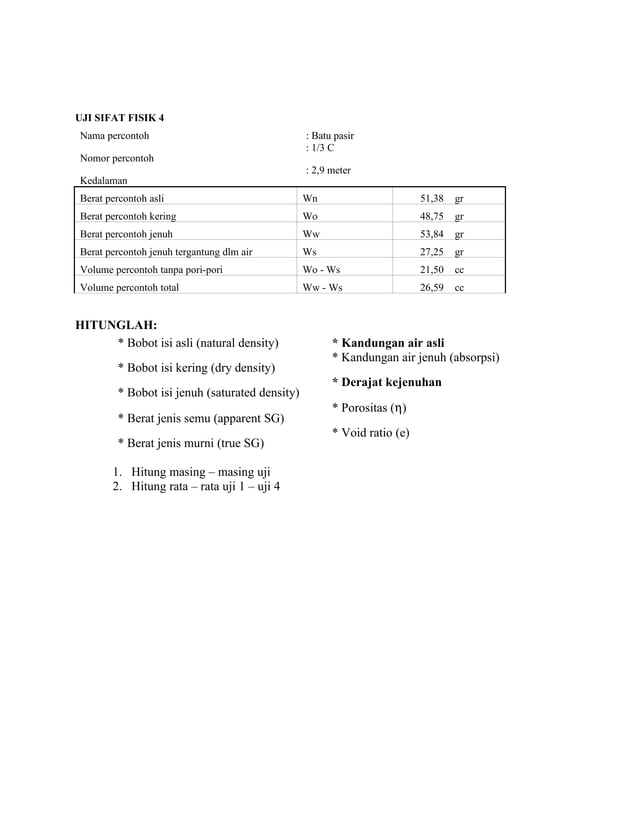 Tugas perbaikan 1 (uji sifat fisik dan ucs) | RTF