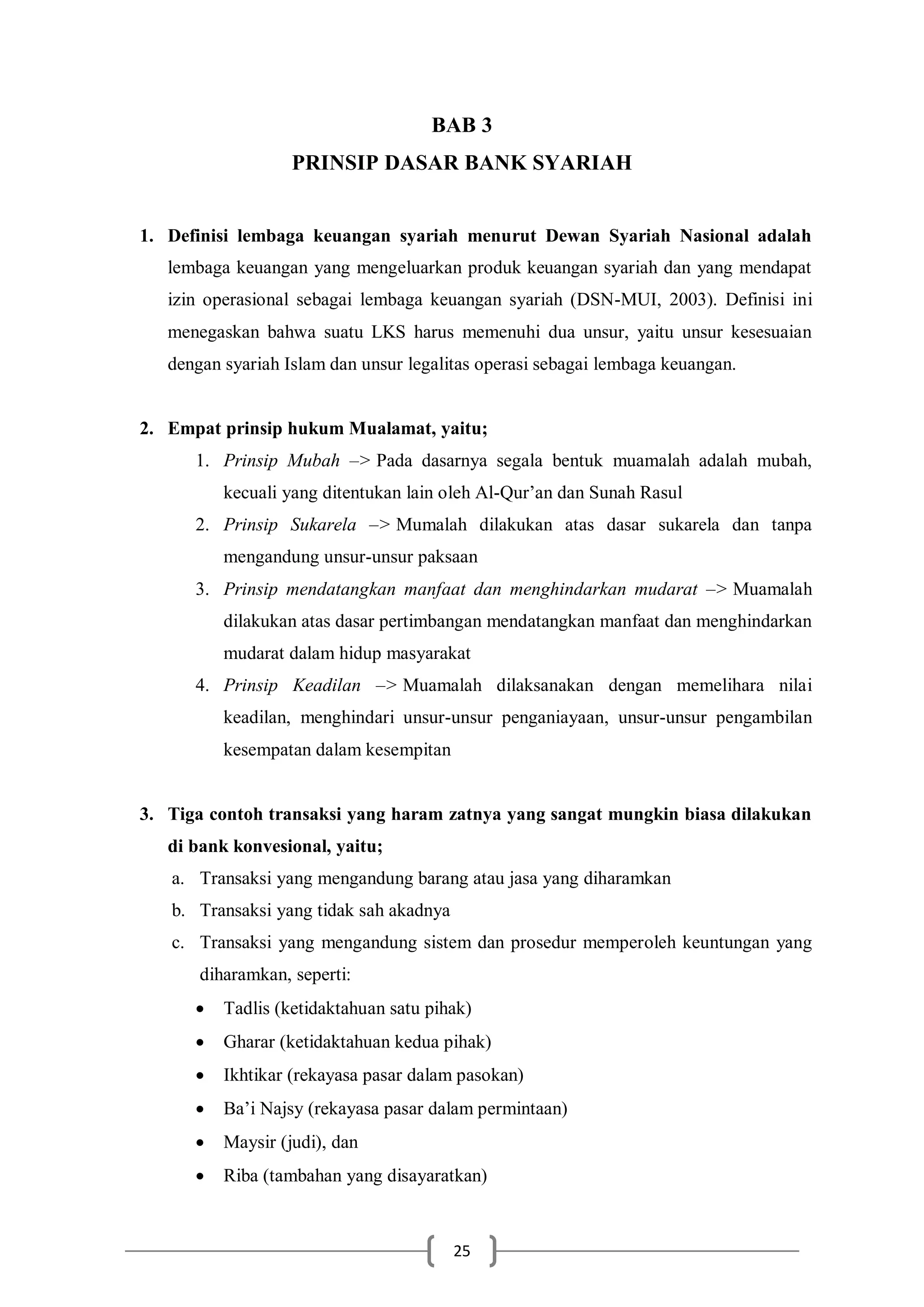 Tugas Perbankan Syariah Bab 1-7 | PDF