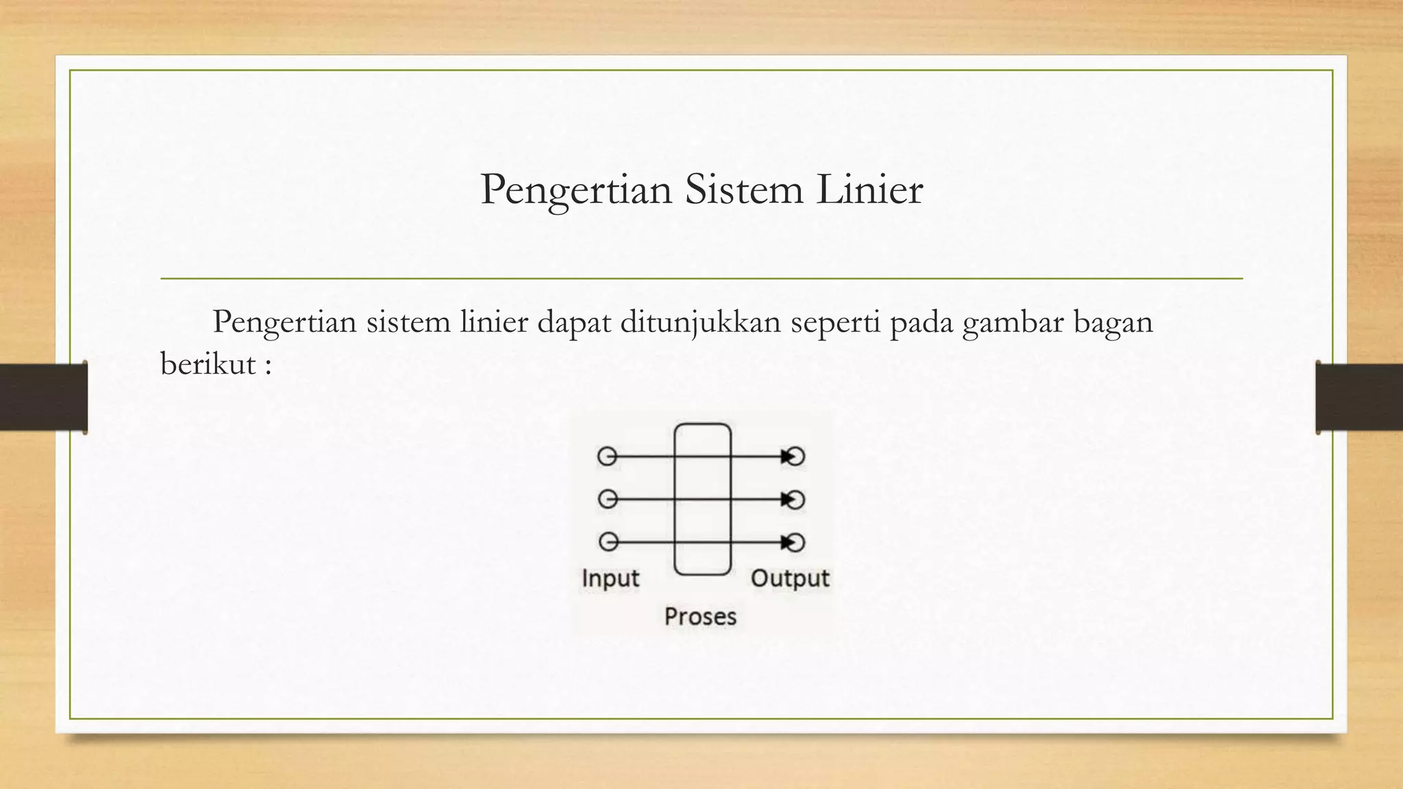 Perbedaan sistem linear dan non linear | PPTX