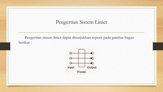 Perbedaan sistem linear dan non linear | PPTX