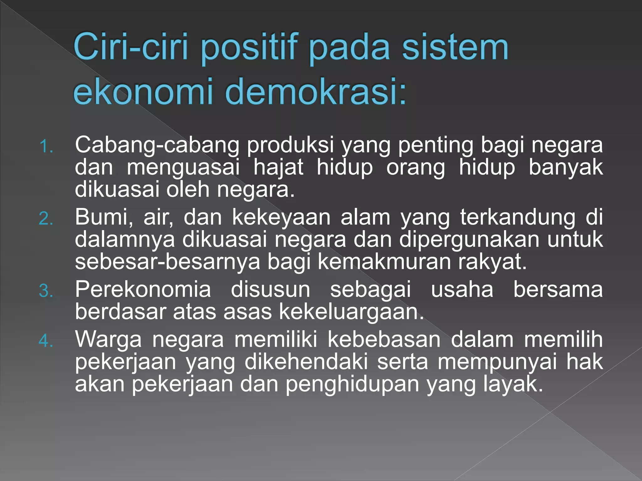 perekonomian indonesia sistem ekonomi indonesia | PPT