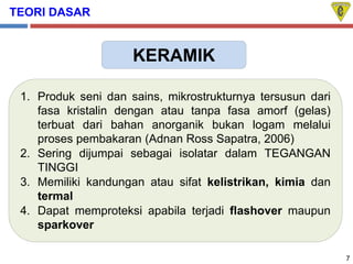 PENGUJIAN BAHAN ISOLASI KERAMIK TERHADAP TEGANGAN TEMBUS DENGAN ...