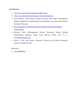 SISTEM EKONOMI KERAKYATAN MELALUI WADAH GERAKAN KOPERASI INDONESIA | DOCX