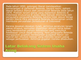 Dominasi Pemerintahan Kolonial belanda | PPTX