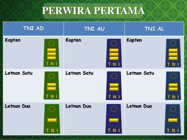 TANDA KEPANGKATAN TNI AD, AU, AL DAN POLRI