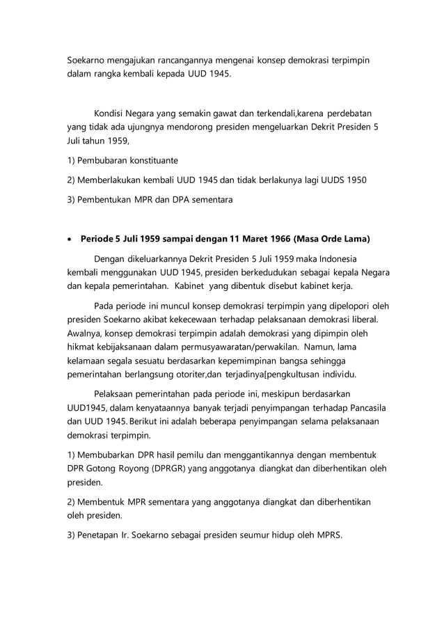 Dinamika / Proses Penyelenggaran NKRI | PDF