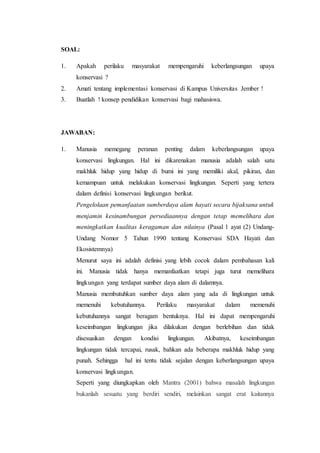 Tugas Pendidikan Lingkungan Hidup | PDF