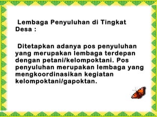 Tugas pokok dan fungsi penyuluh pertanian | PPT