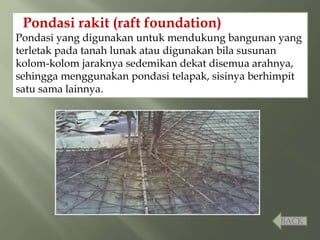 Tugas power point pondasi bangunan | PPTX