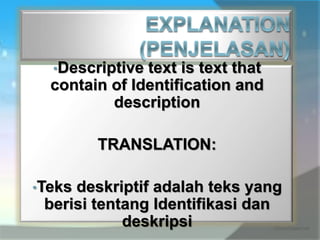 || Powerpoint : Description Text || | PPTX