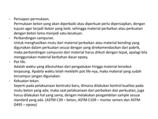 Tugas pemeliharaan dan perbaikan bangunan | PPTX
