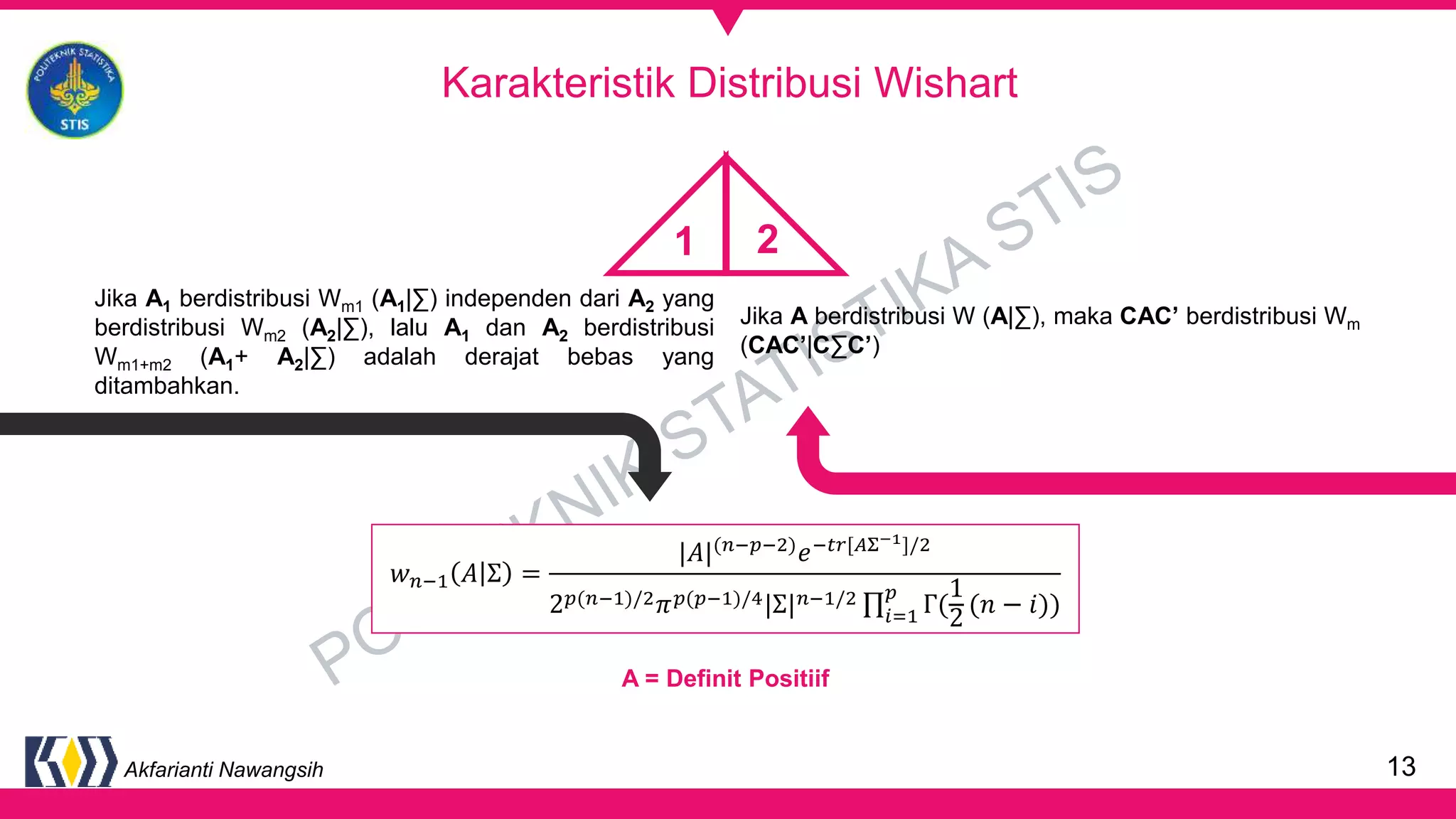 APG Pertemuan 4 : Multivariate Normal Distribution | PPTX