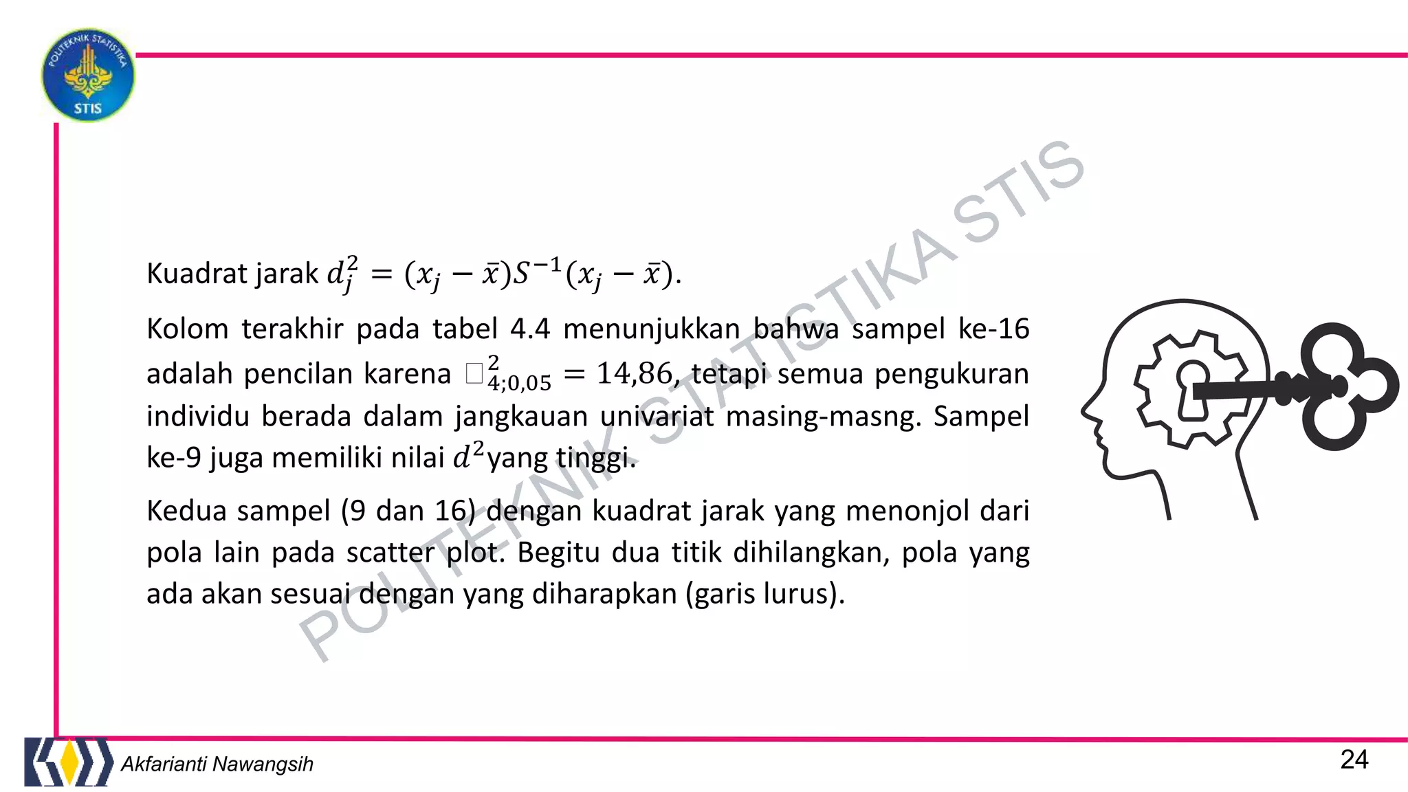 APG Pertemuan 4 : Multivariate Normal Distribution | PPTX