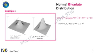 APG Pertemuan 4 : Multivariate Normal Distribution | PPTX