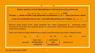 APG Pertemuan 7 : Manova | PPTX