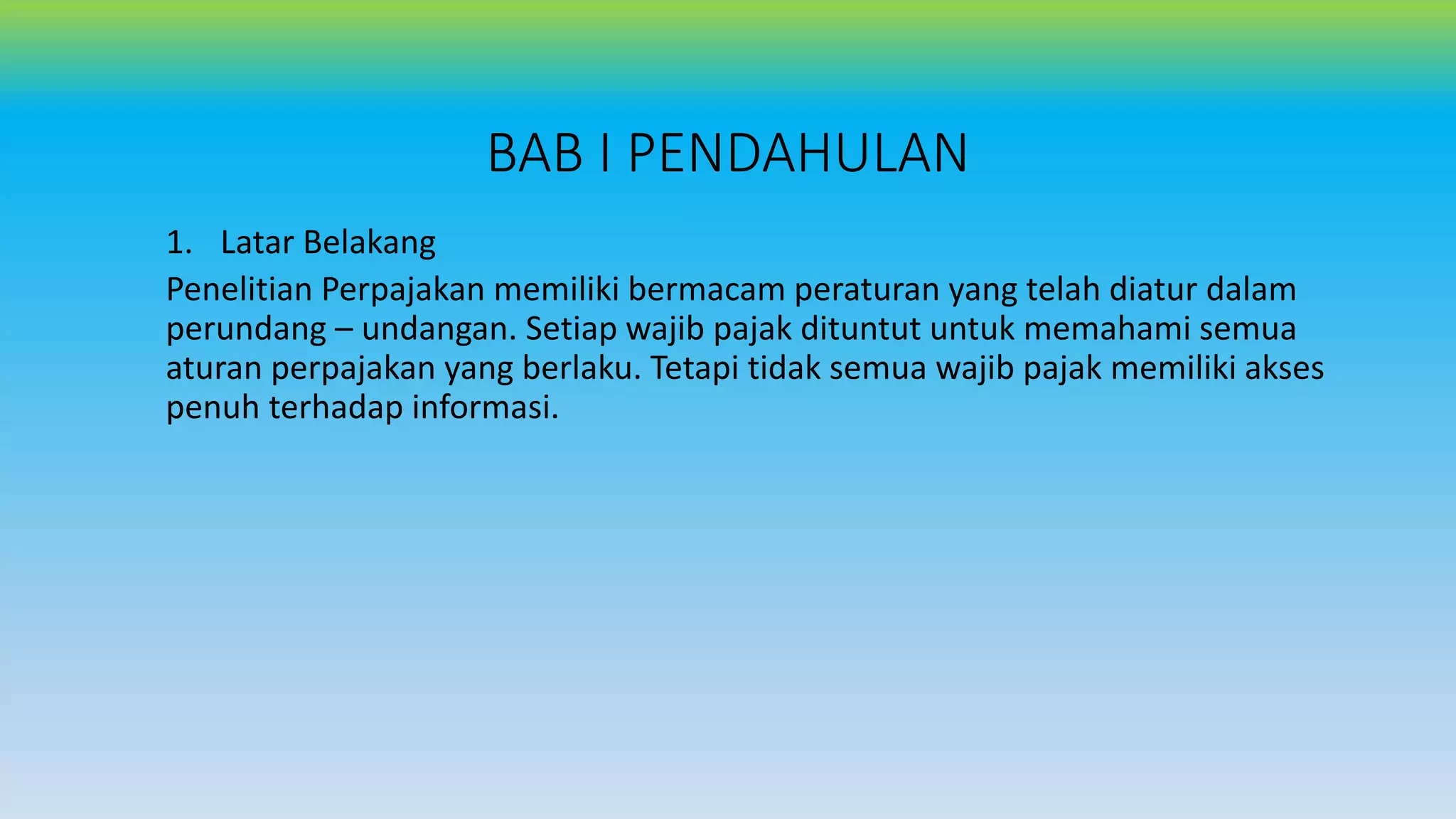 PPT PENGARUH KESADARAN WAJIB PAJAK, SANKSI PERPAJAKAN DAN PEMAHAMAN ... PPT PENGARUH KESADARAN WAJIB PAJAK, SANKSI PERPAJAKAN DAN PEMAHAMAN ...