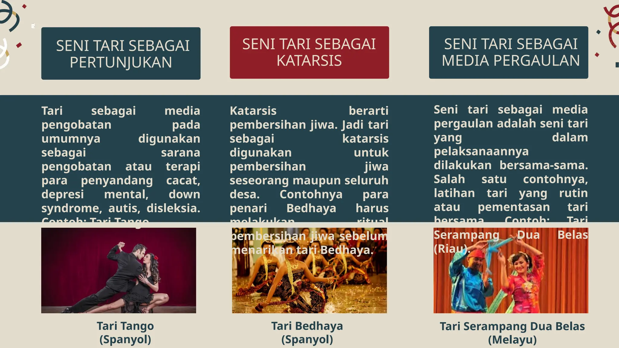 Bentuk dan jenis nilai estetis gerak tari tradisional | PPT