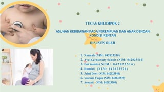 Asuhan Kebidanan pada Perempuan dan Anak Dengan Kondisi Rentan | PDF