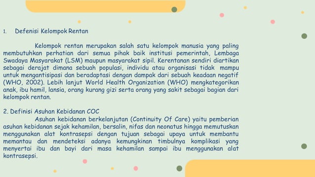 Asuhan Kebidanan pada Perempuan dan Anak Dengan Kondisi Rentan | PDF