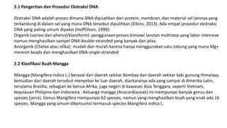 TUGAS PPT EKTRAKSI DNA MANGGA_Anisah Siregar dan Irayana Nurul_5J.pptx