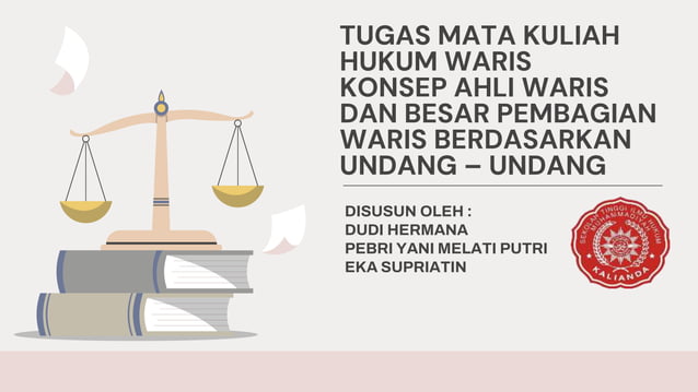 TUGAS PPT HUKUM WARIS.pptx