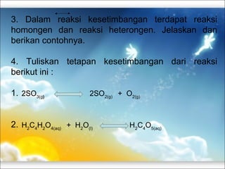 ppt kesetimbangan kimia | PPT