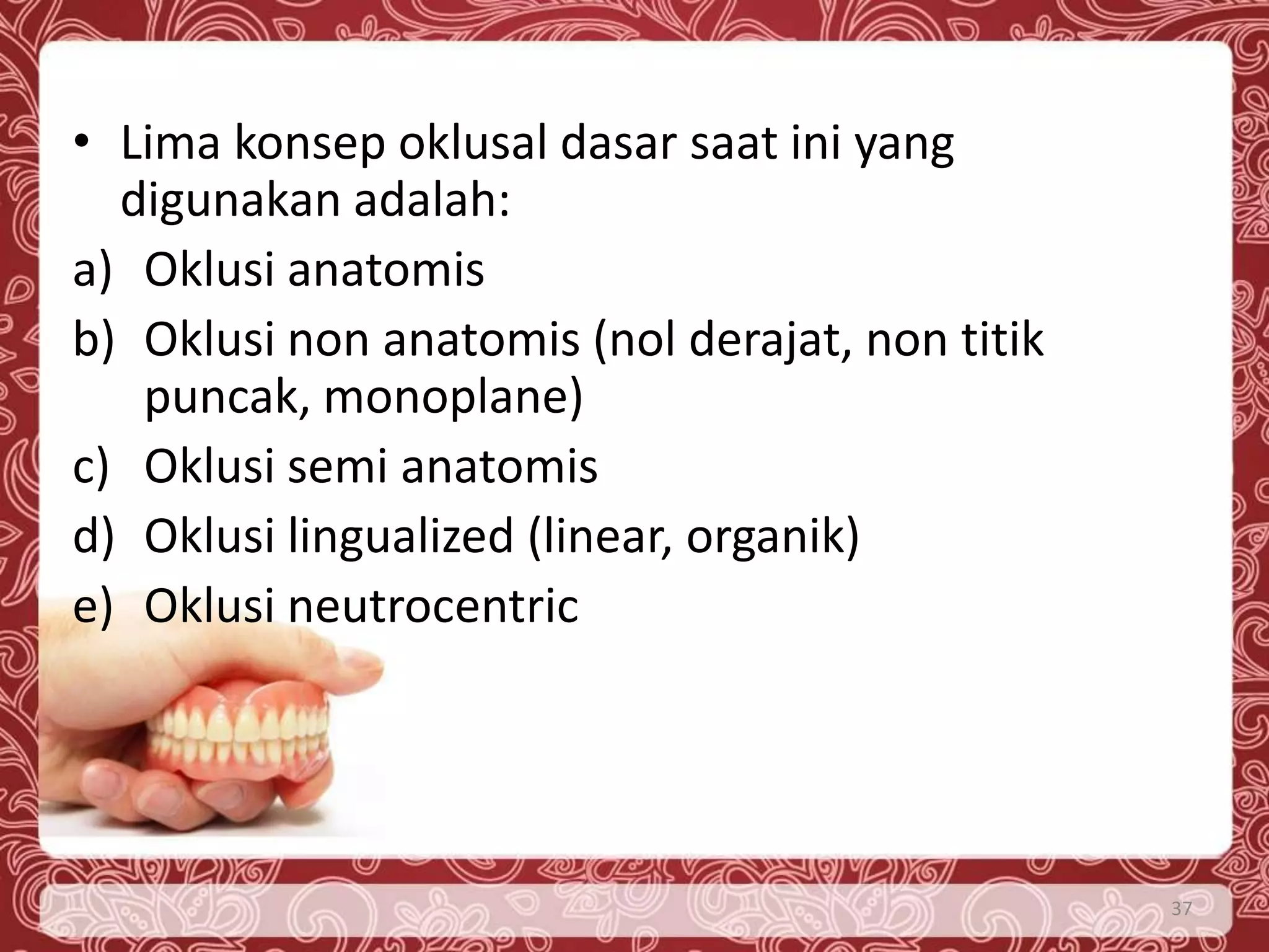 Tugas ppt oklusi pada gtp | PPTX