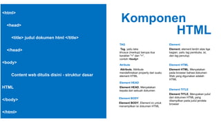 Tugas ppt pak izza html | PPTX