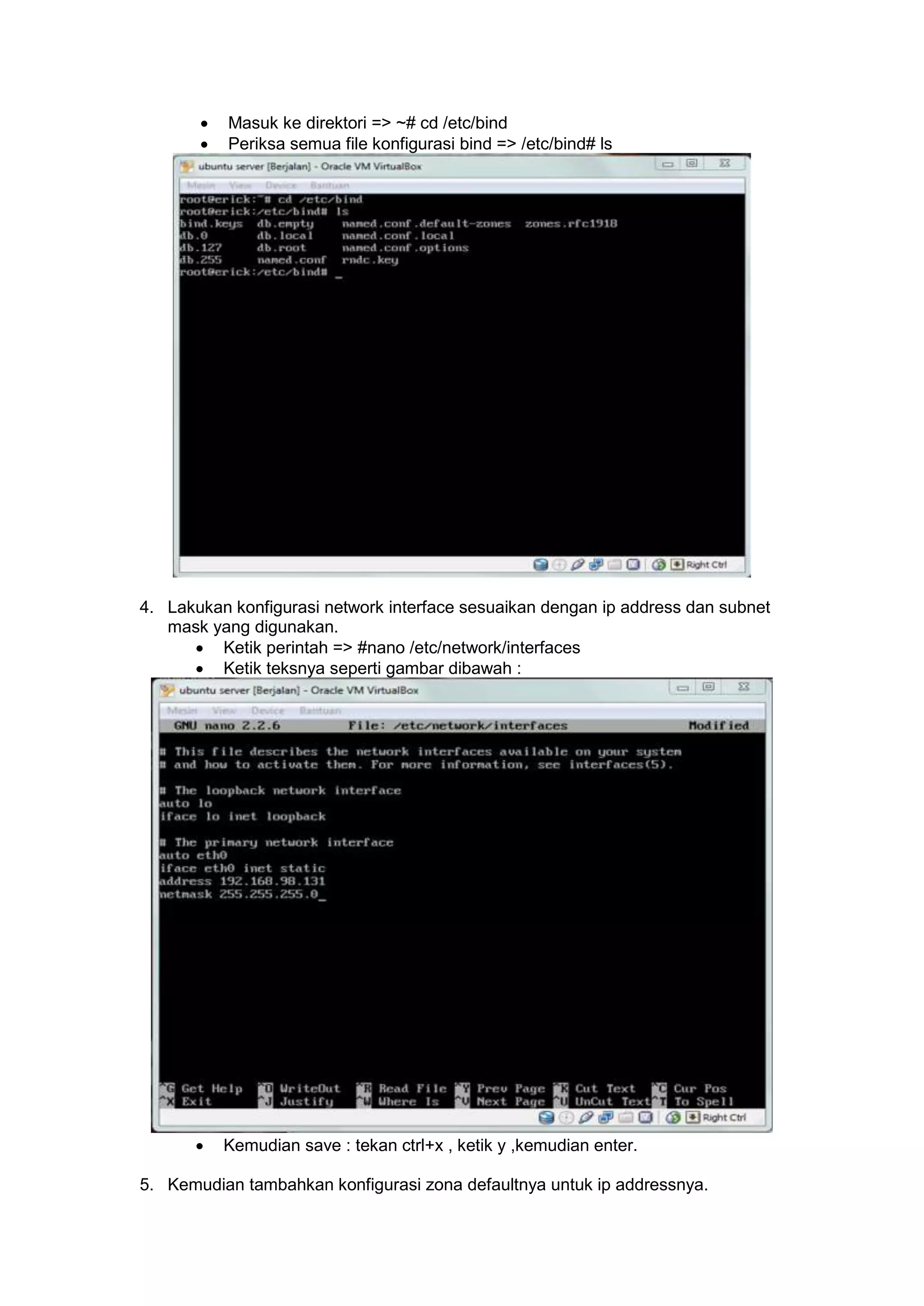 Setting DNS pada ubuntu server | PDF