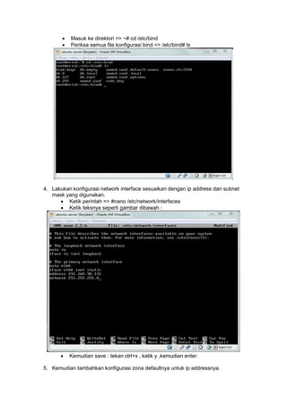 Setting DNS pada ubuntu server | PDF