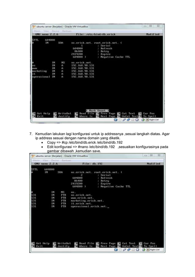 Setting DNS pada ubuntu server | PDF