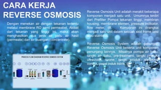 Reverse Osmosis/ RO (By. Nur Uswatun Chasanah) | PPTX