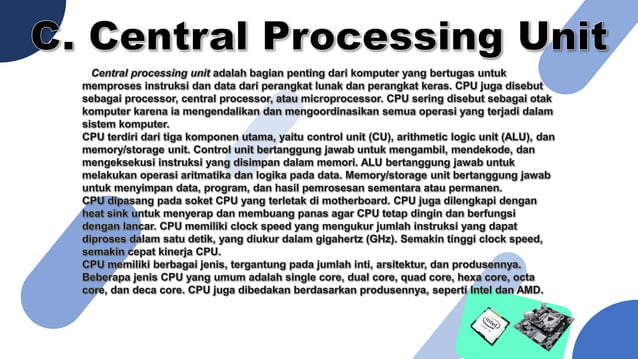Tugas Informatika tentang pengenalan CPU | PPT