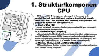 Tugas Informatika tentang pengenalan CPU | PPT