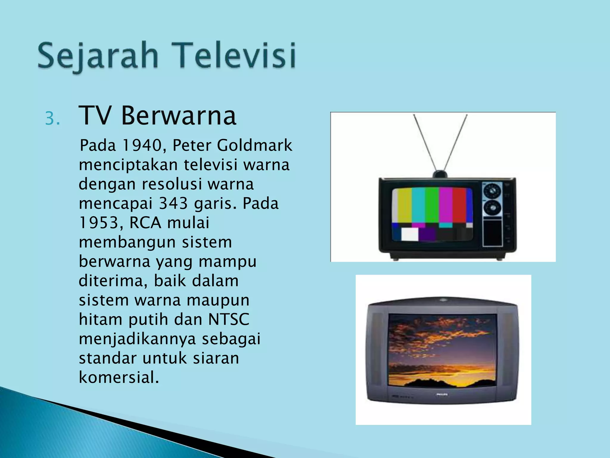 Konsep Teknologi : Evolusi Televisi | PPTX