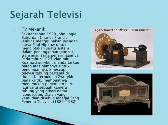 Konsep Teknologi : Evolusi Televisi | PPT
